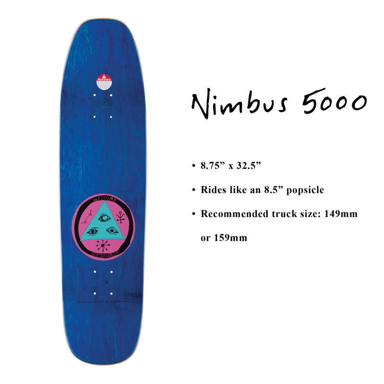 Welcome Heartwise 8.75 Nimbus 5000 Skateboard Deck | evo